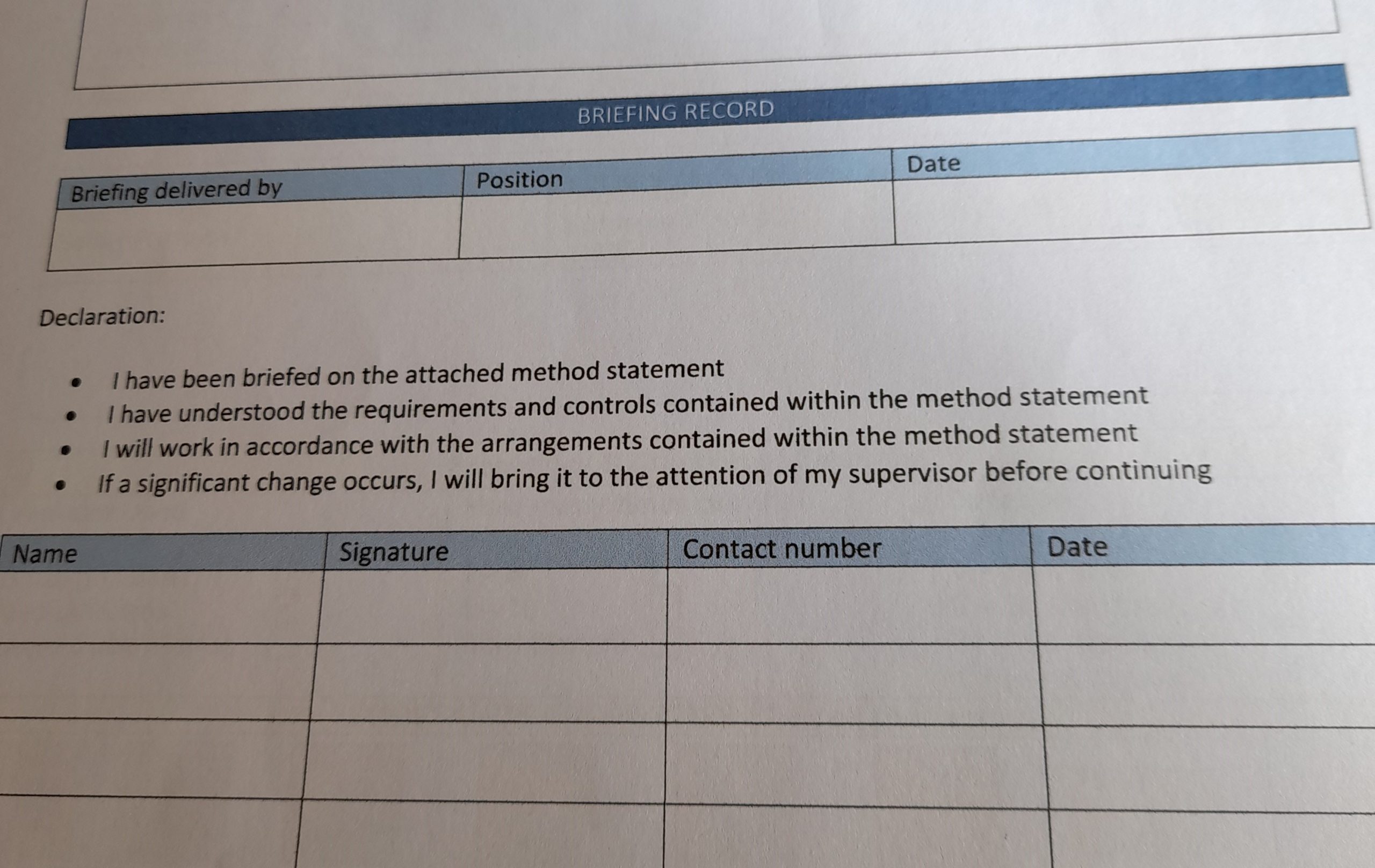 Why Communicate Risk Assessments and Method Statements (RAMS)?